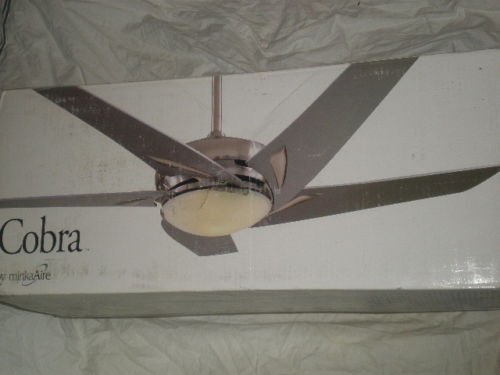 Minka Aire Cobra Ceiling Fan W/ Light F809-SB S Brass