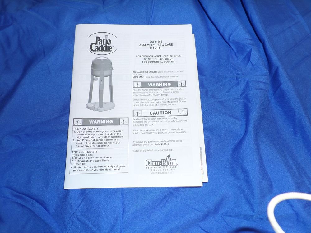 Char-Broil 06601295 2006 Gas Patio Caddie Product Manual 42804181