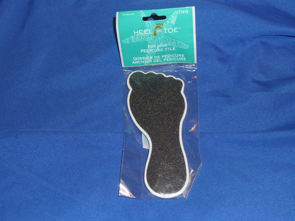 HEEL TO TOE Spa Pedicure Collection Foot Print Pedicure File 177419
