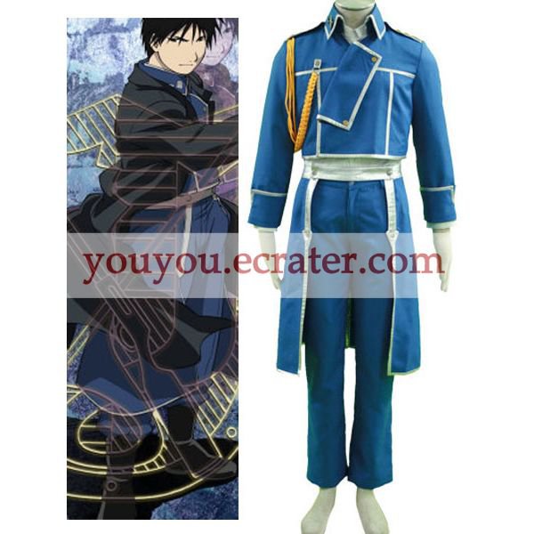 Fullmetal Alchemist Mustang Uniform Cosplay Costume