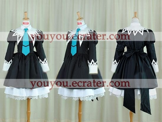 Aoi Cosplay (Miator Uniform Black) from Strawberry Panic