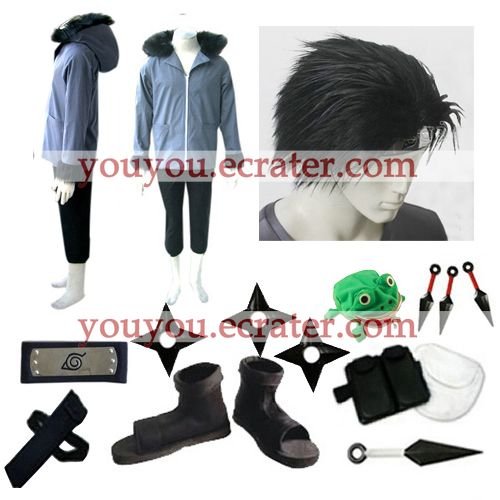 Naruto Kiba Inuzuka Halloween Cosplay Costume Naruto set with wig