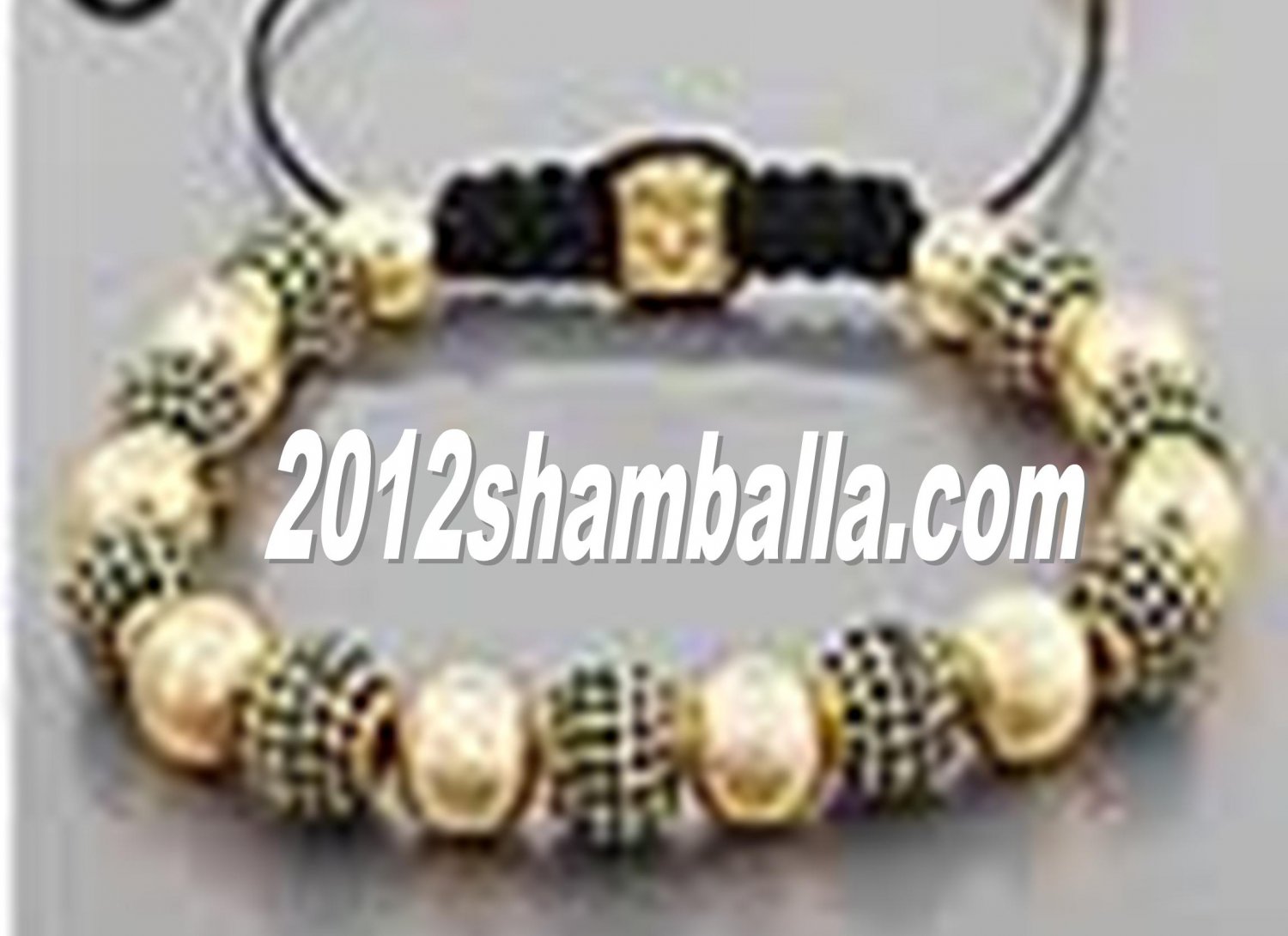 Shamballa Bracelet Gold Shining Diamond
