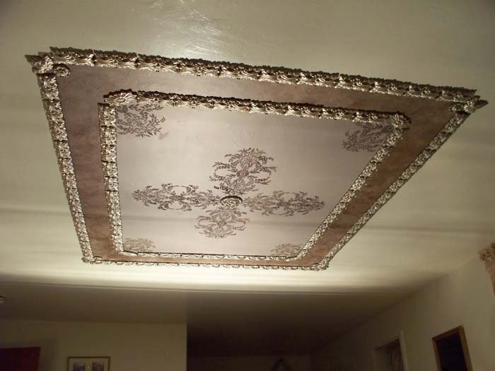 Raised Plaster Floral Medallion, Wall Stencil, Painting Stencil