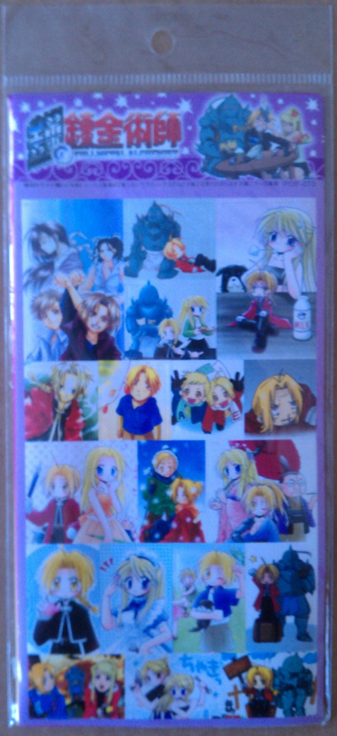 Fullmetal Alchemist Doujinshi 6 Sticker Sheet Set # 2