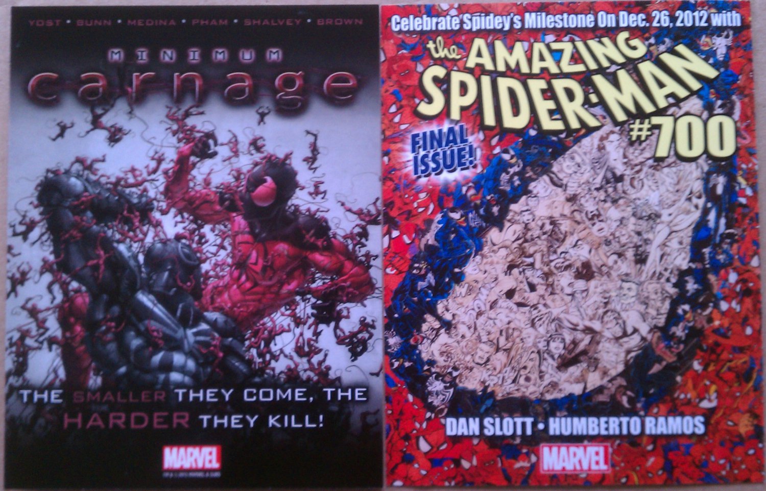 Spider-Man Marvel Comics Promo Flyer set of 2