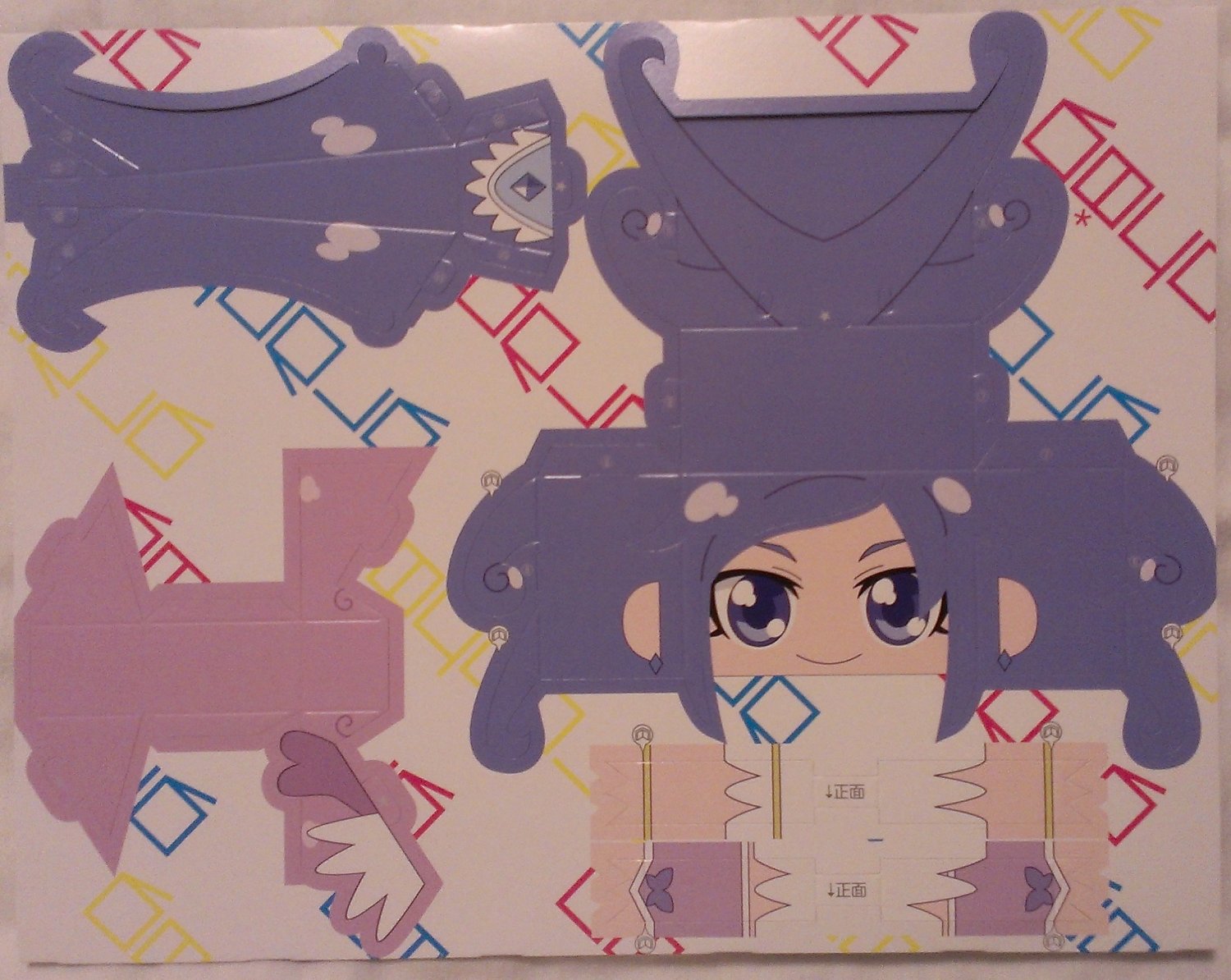 Doki Doki Precure Promo Papercraft Graphig #302-306 Figure Set of 5