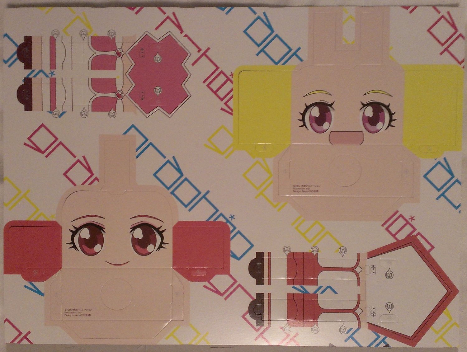 Doki Doki Precure Promo Papercraft Graphig #302-306 Figure Set of 5