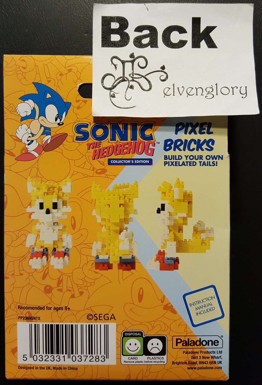 Sonic the Hedgehog Collector's Edition Pixel Bricks Tails Figure from ...