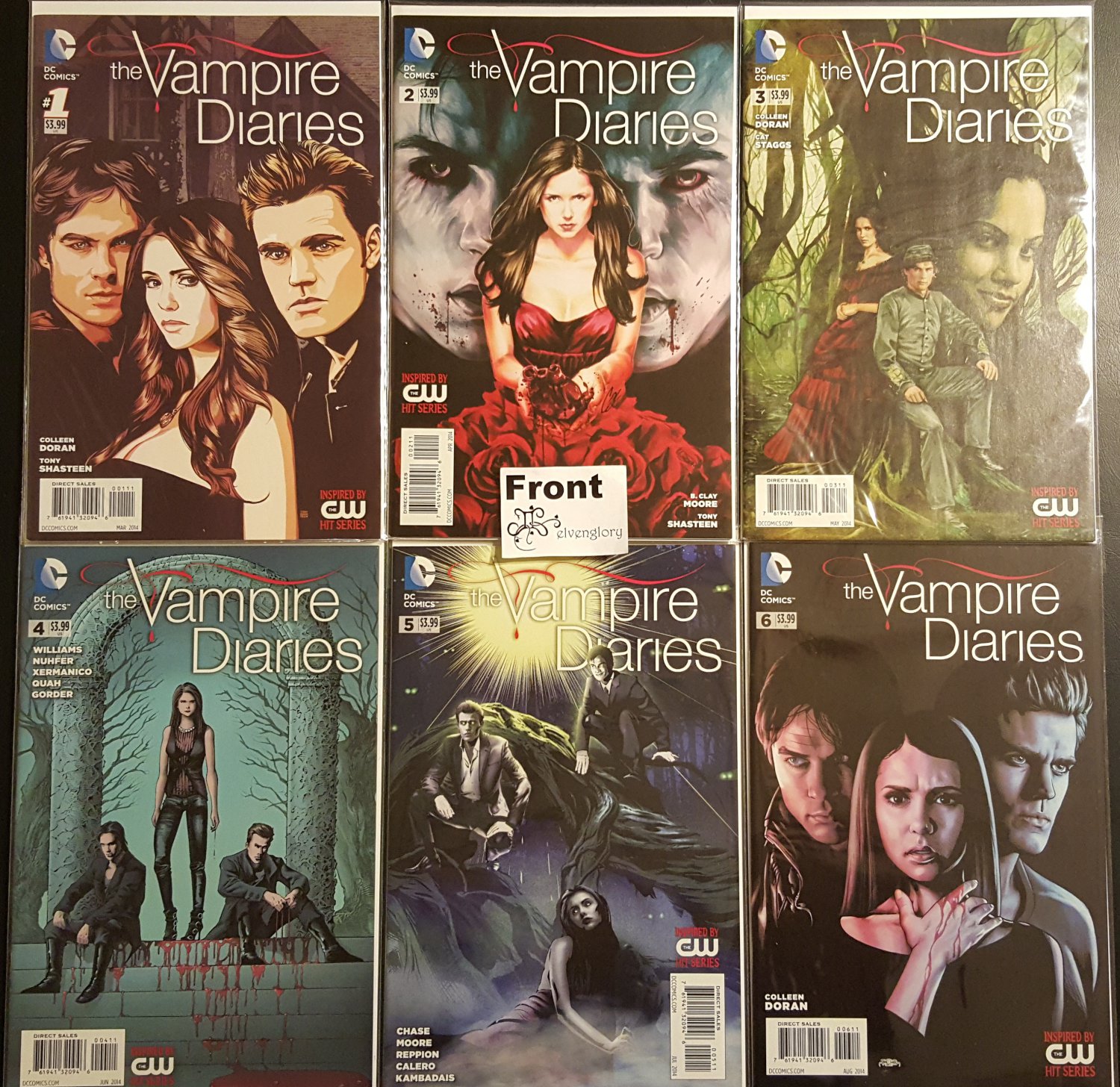 Vampire Diaries Complete Comic Book Mini Series Set of 6 (#1-6)