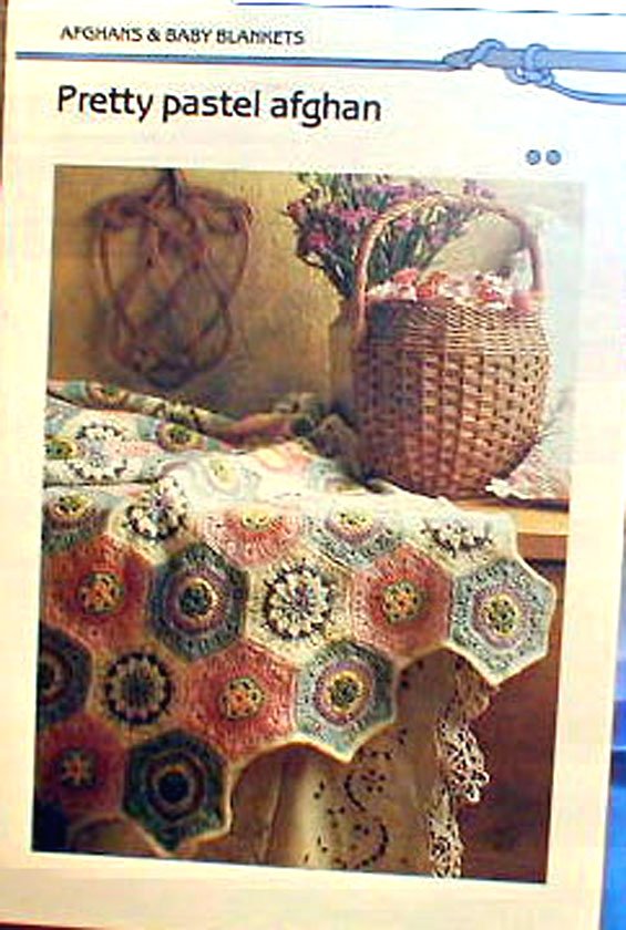 Pretty Pastel Afghan - Crochet Pattern - Marshall Cavendish Limited