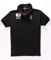 Ralph Lauren Polo Shirt With Japan Hope in Black -Free Shipping