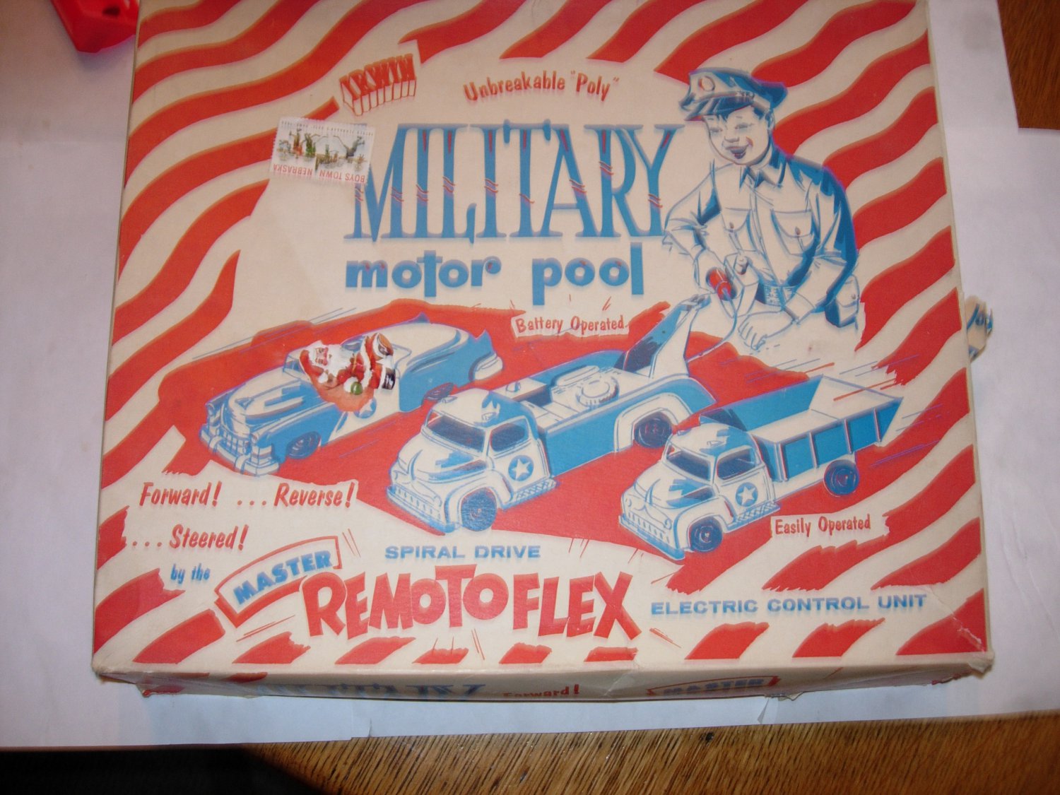 VINTAGE MILITARY MOTOR POOL SET BY IRWIN-BATTERY OPERATED