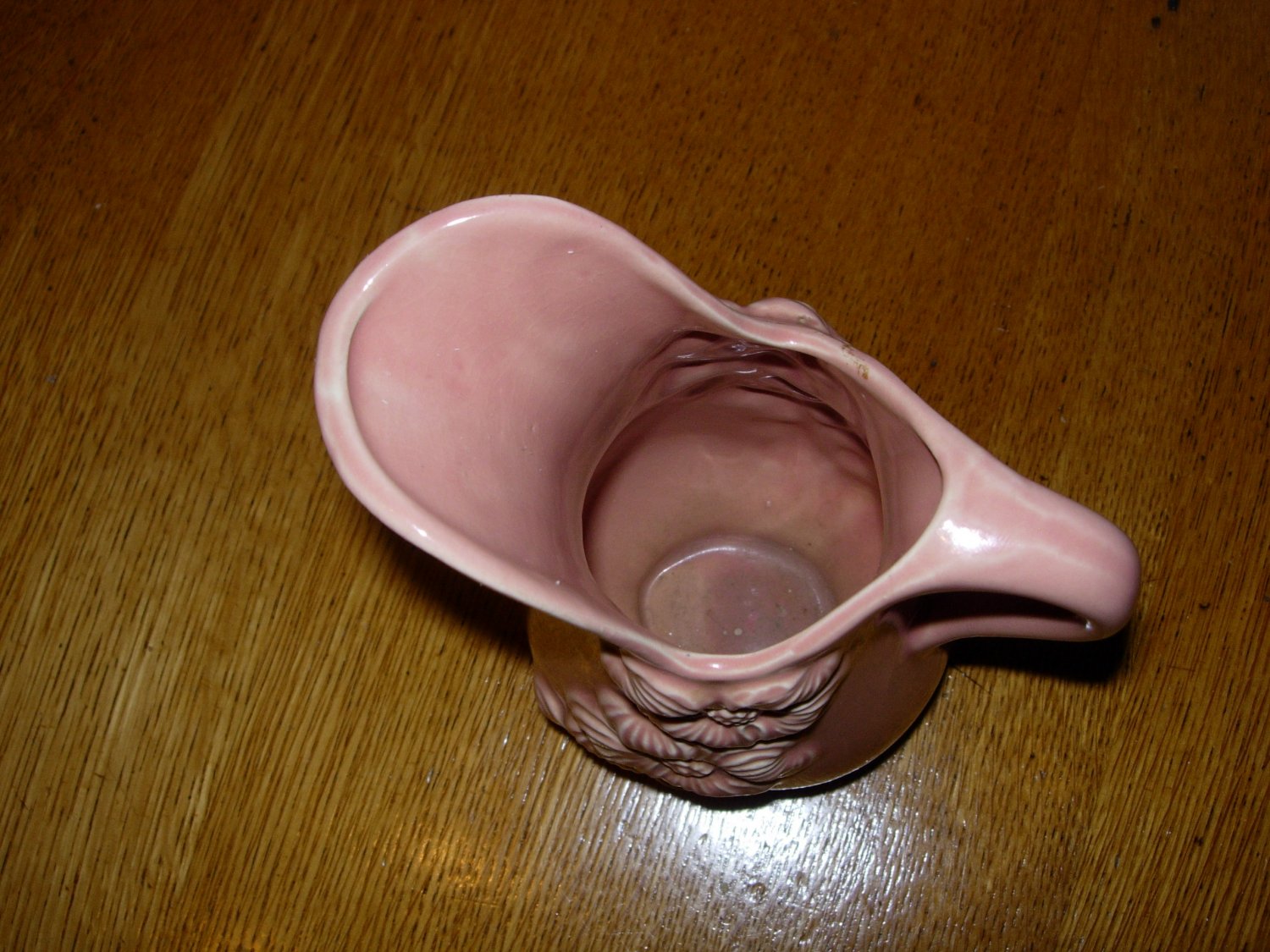Vintage Brush McCoy Pink Pottery Pitcher #679 USA Marked