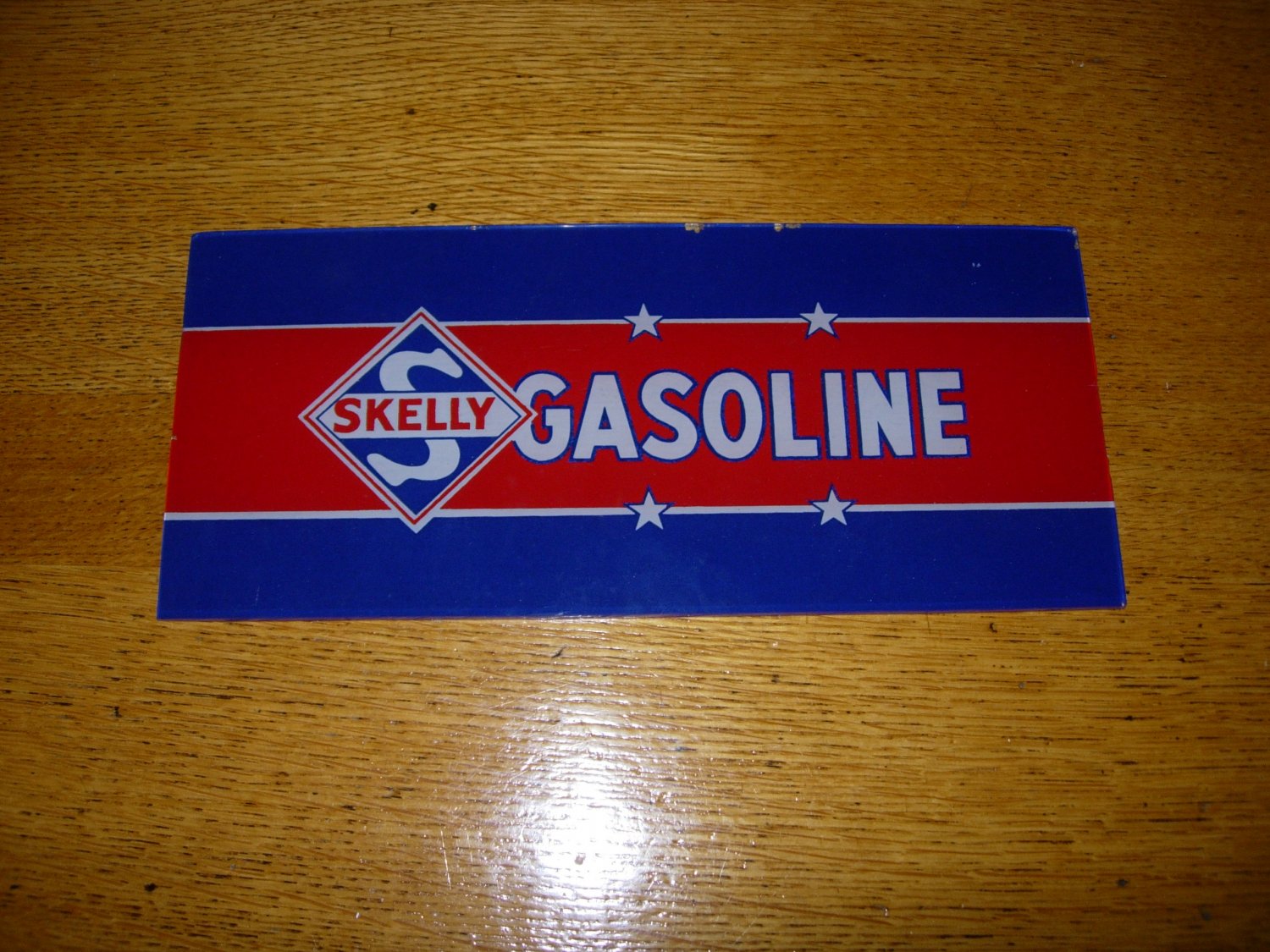 Skelly Gas Pump Insert Glass Sign