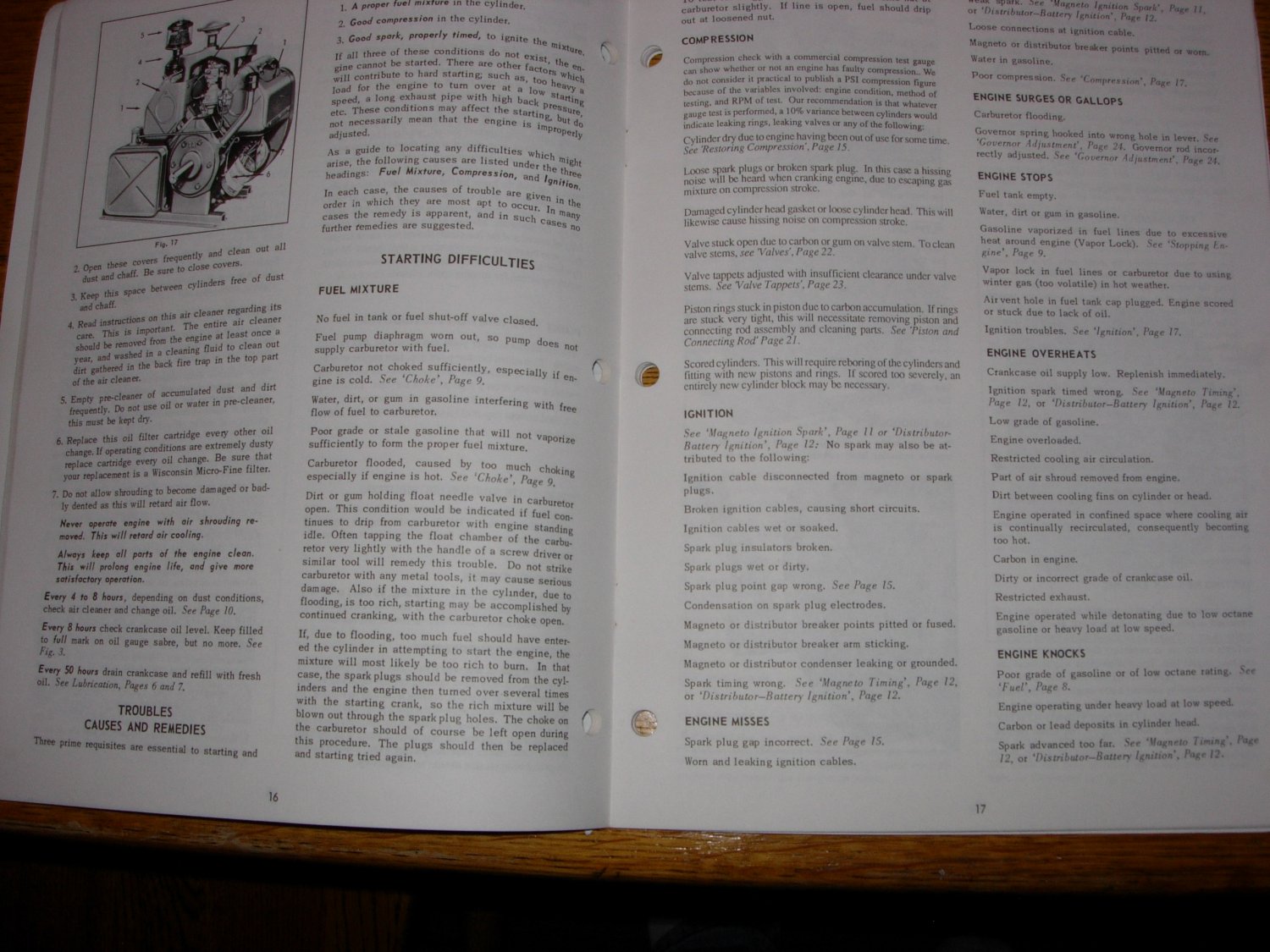 Wisconsin Engine Model VH4D Repair Manual