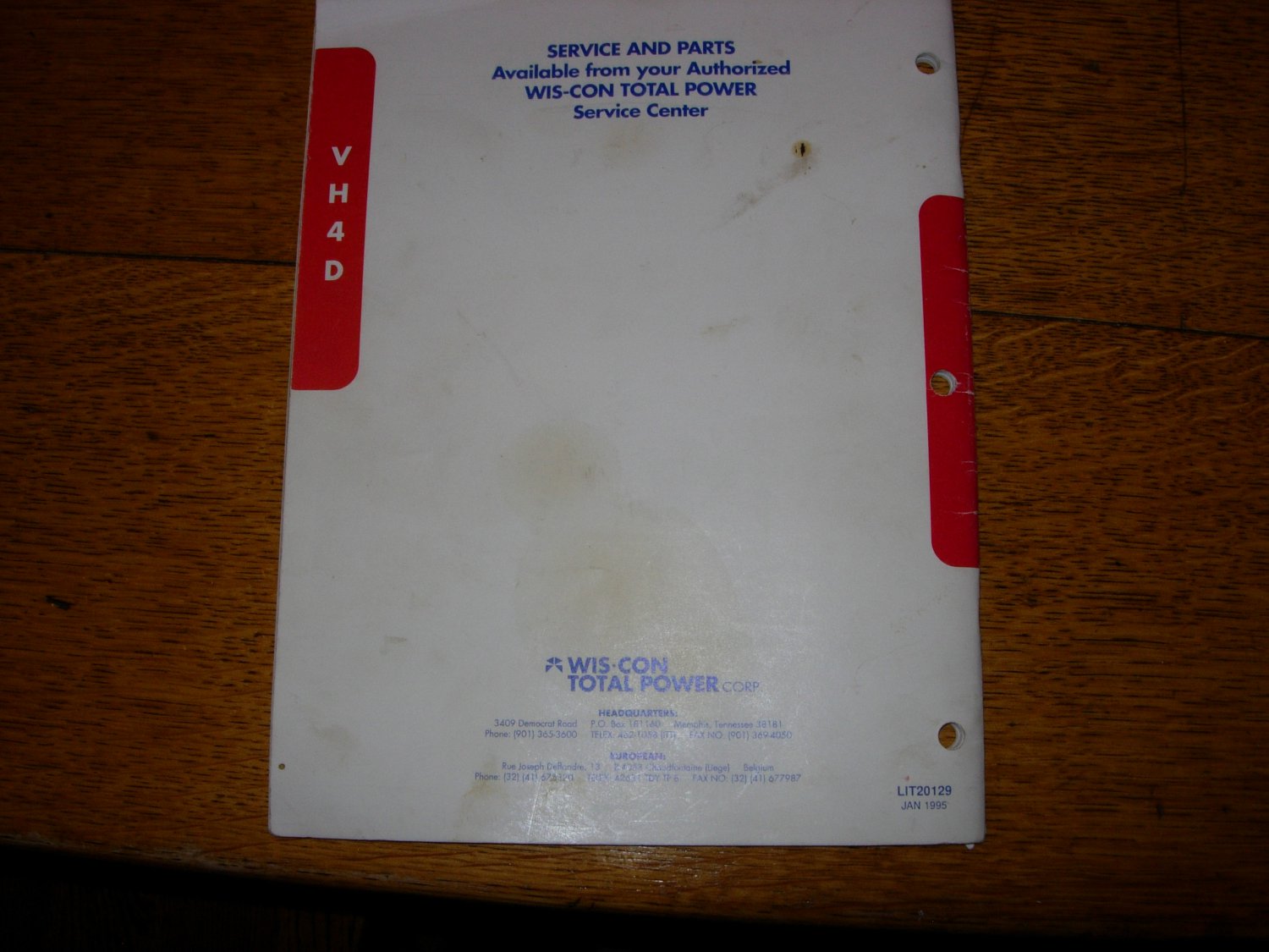 Wisconsin Engine Model VH4D Repair Manual