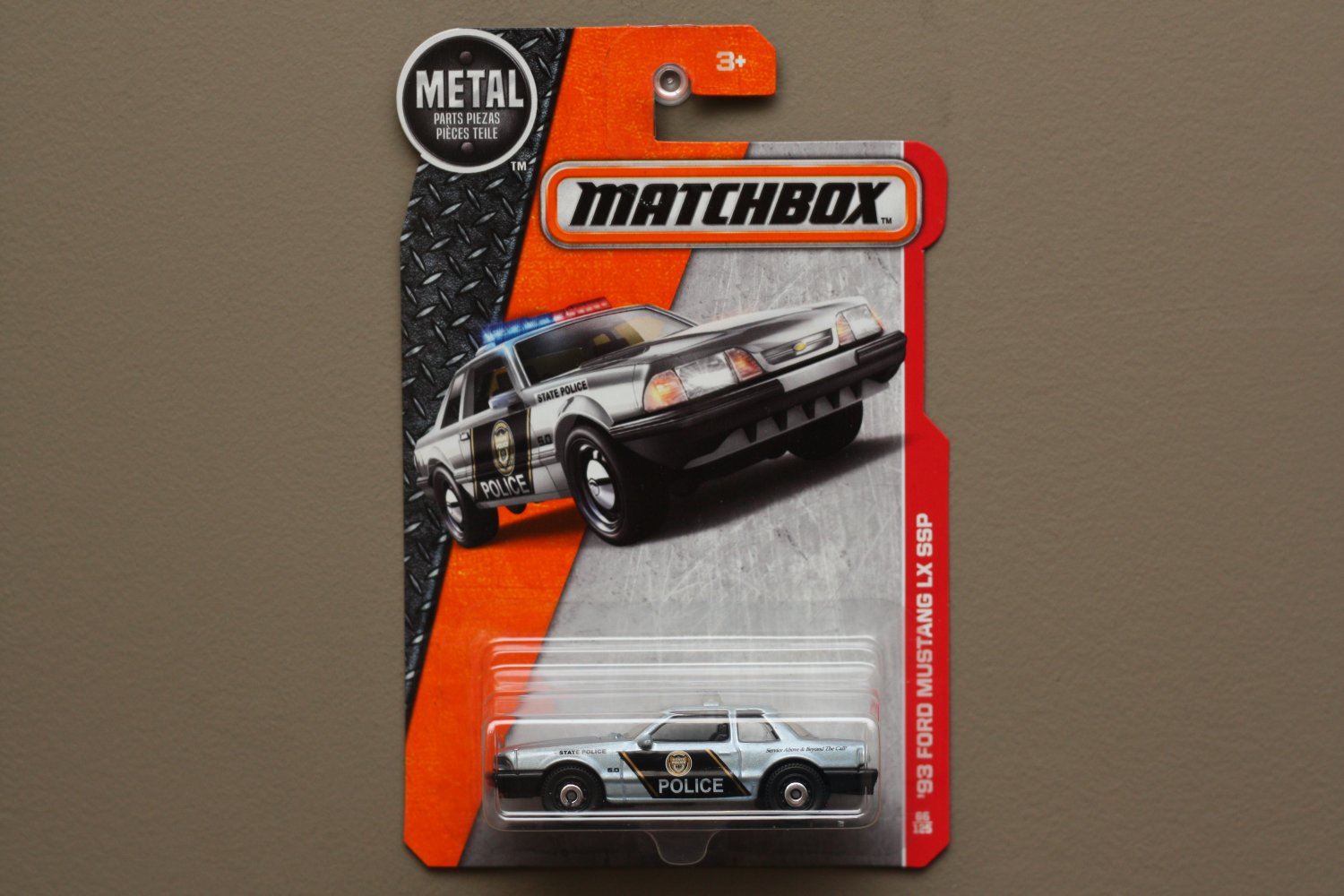 Matchbox 2016 MBX Heroic Rescue '93 Ford Mustang LX SSP (pearlescent blue)