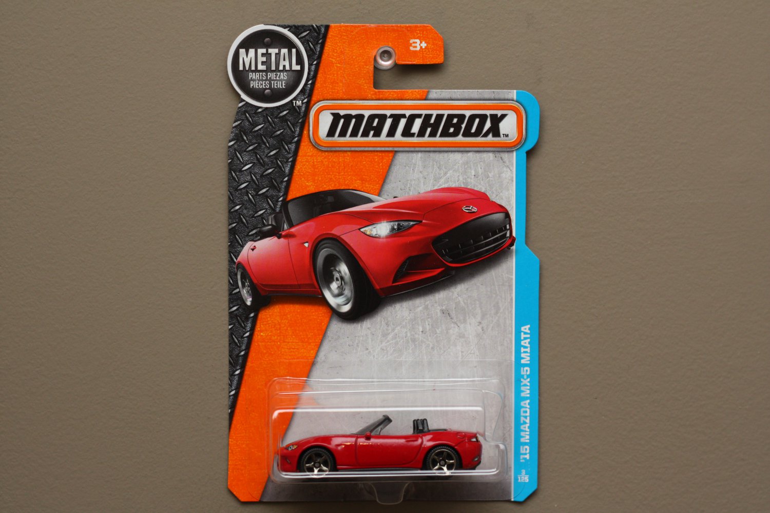 Matchbox 2016 MBX Adventure City '15 Mazda MX-5 Miata (red)