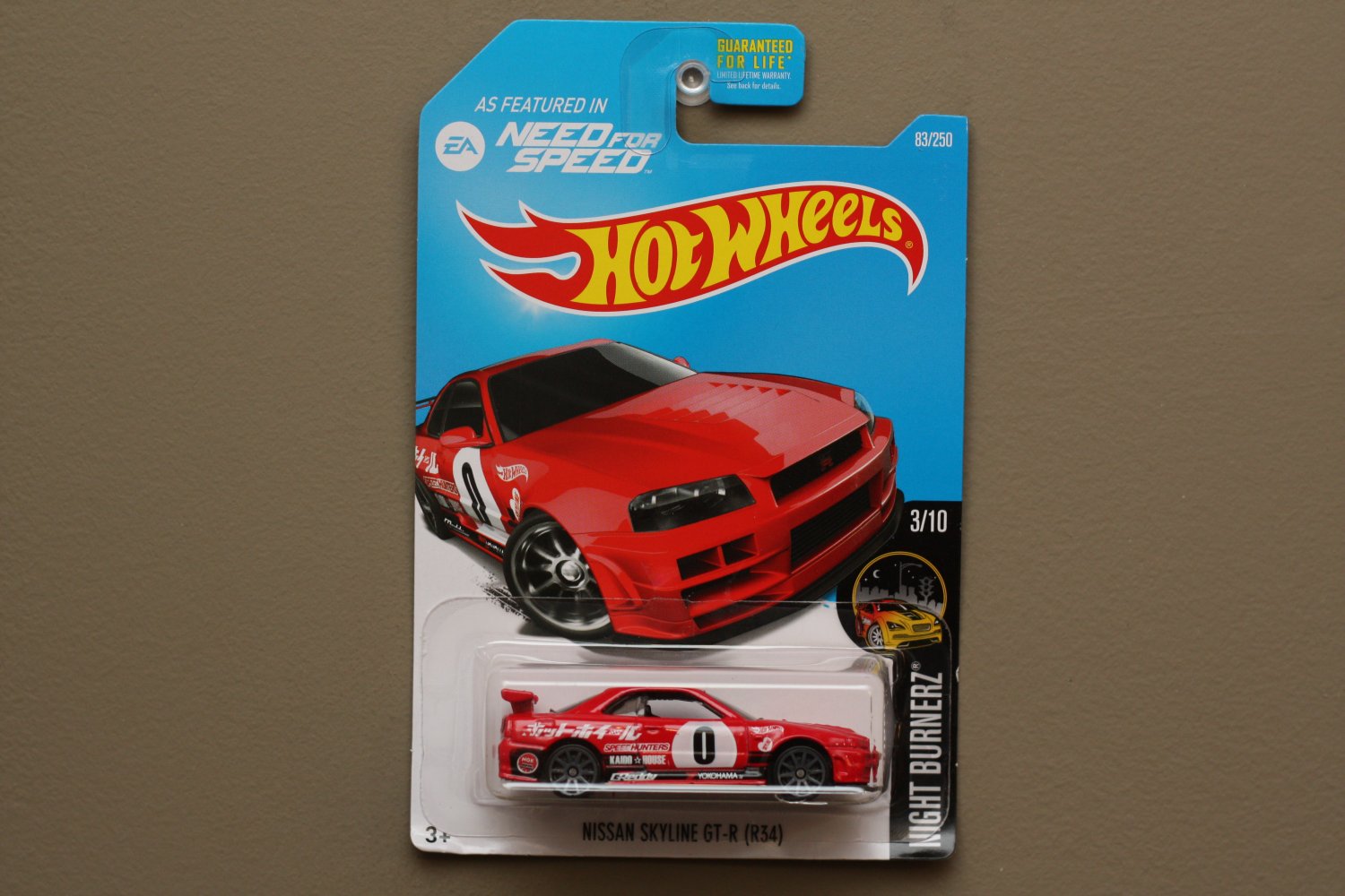 Hot Wheels 2016 Nightburnerz Nissan Skyline GT-R [R34] (red) (SEE ...