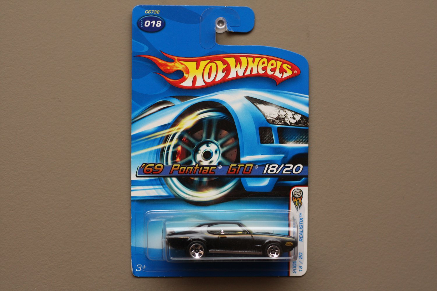 Hot Wheels 2005 First Editions (Realistix) '69 Pontiac GTO (black)