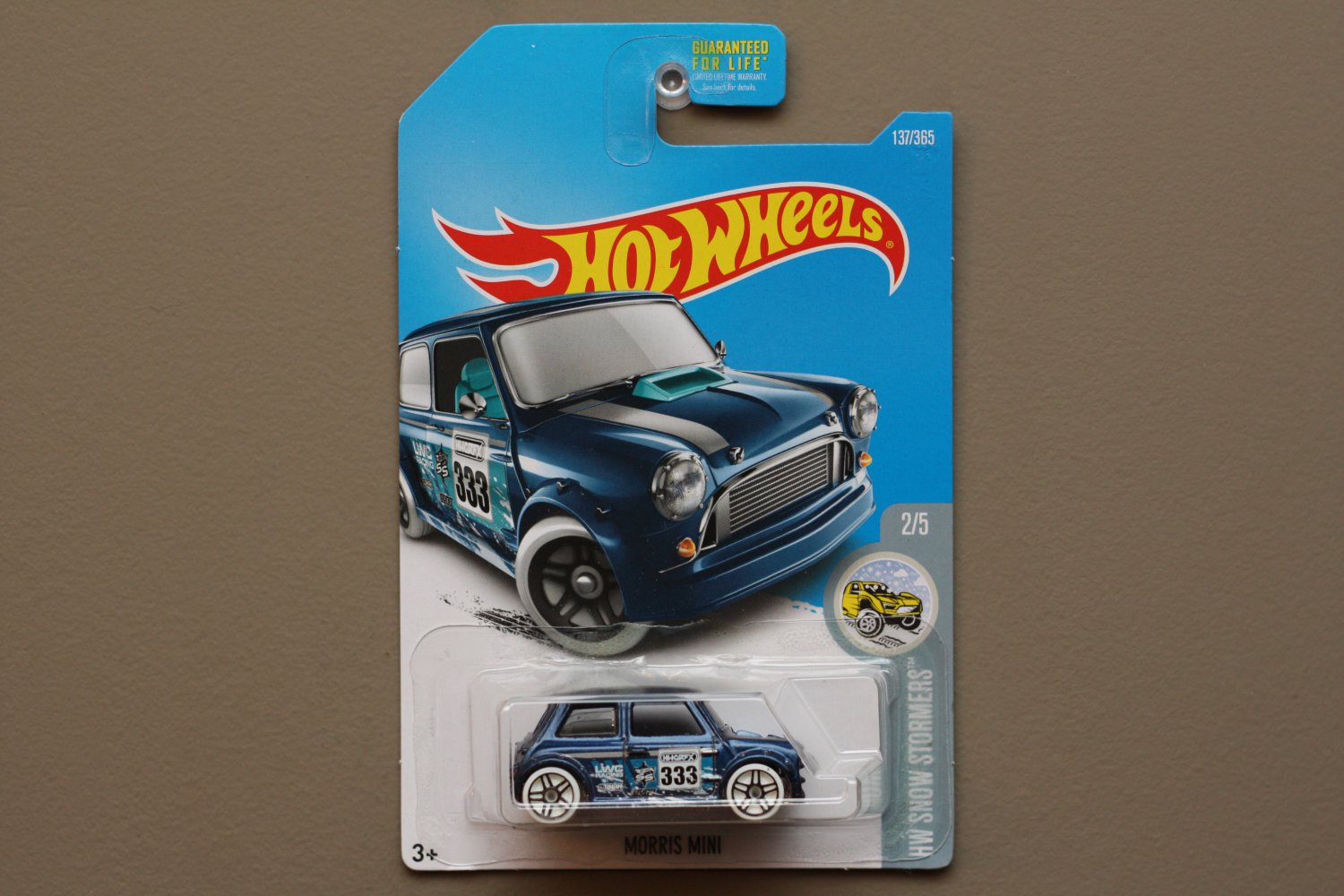 Hot Wheels 2017 HW Snow Stormers Morris Mini Cooper (blue)