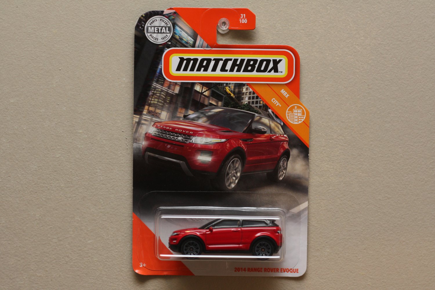 Matchbox 2020 MBX City '14 Range Rover Evoque (Land Rover) (red)