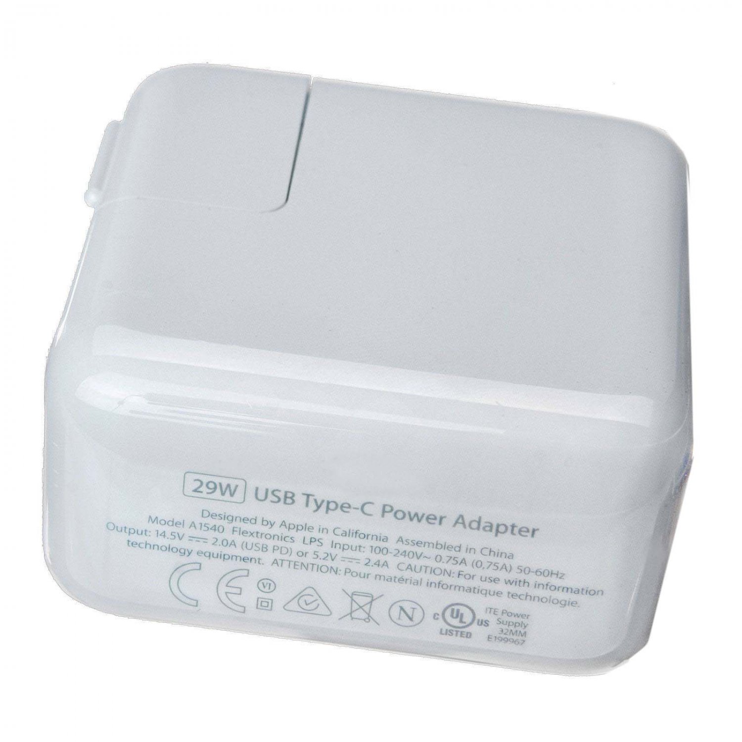 29W USB-C AC Adapter Charger & 6.6Ft Cable for Apple Macbook 12" 2015 ...