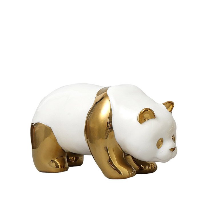 Chinese golden panda desktop ornaments