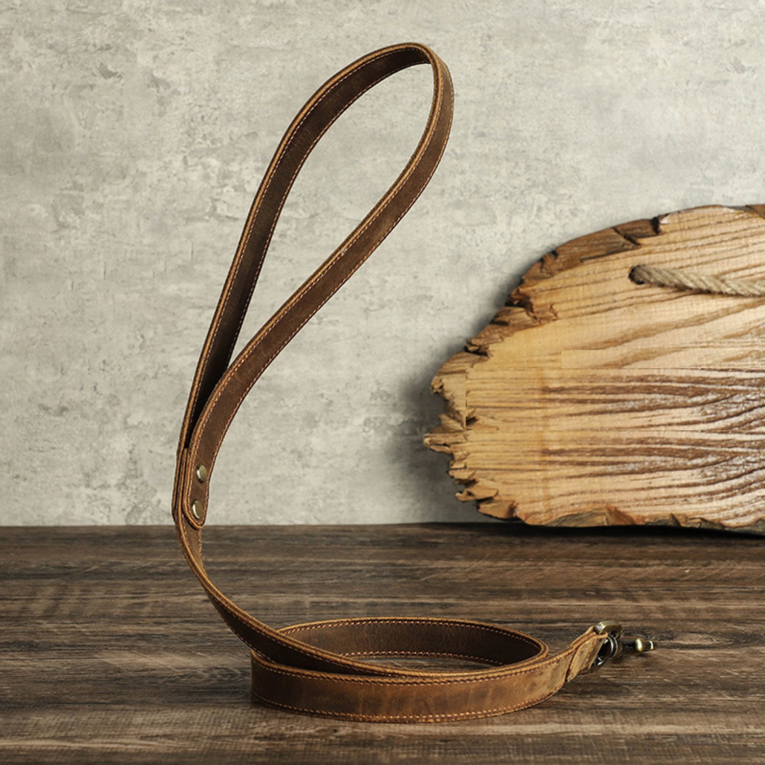 Handmade Leather Dog Leashes,Home Pet Leather Leash,Dog Traction Rope,Gift