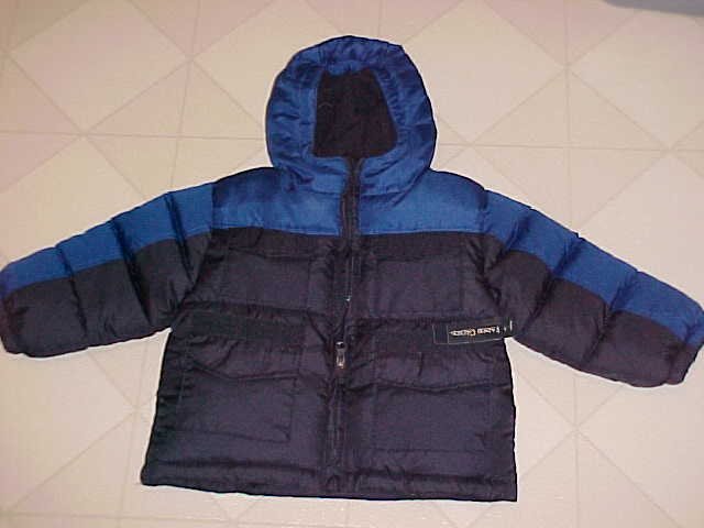 NEW FADED GLORY 18 MO BOYS NAVY BLUE BLACK WINTER JACKET