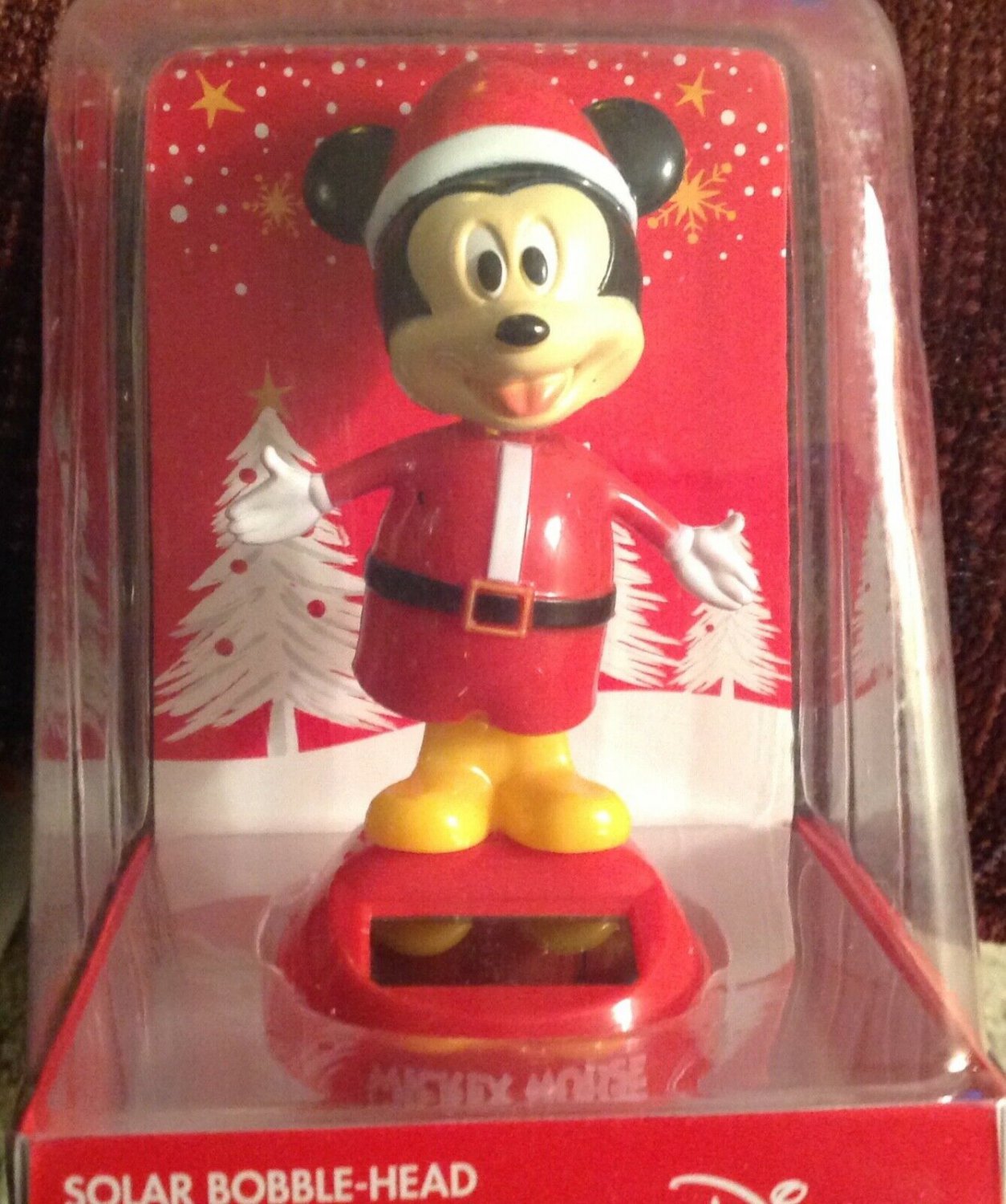 Disney Christmas Mickey Mouse Solar Powered Figurine