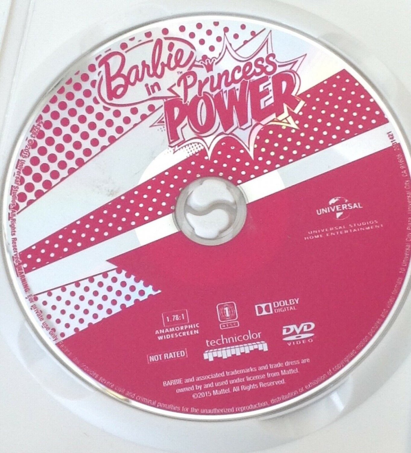 Mattel Barbie in Princess Power DVD Get Ready to Soar