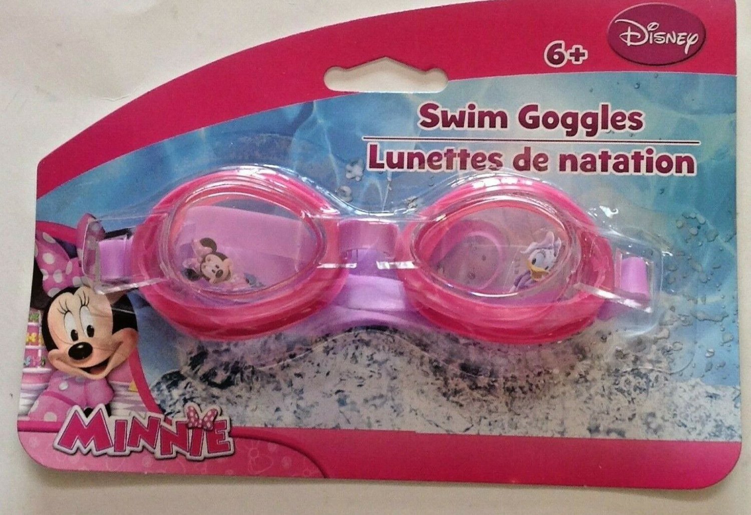 Disney Minnie Mouse Daisy Duck Childs Swim Goggles Eye Protection New