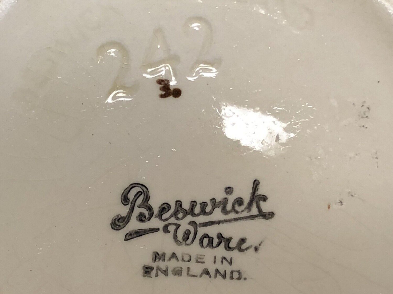 Beswick Ware Pitcher Handpainted Pottery Cottage Pattern 4.5" Tall ...