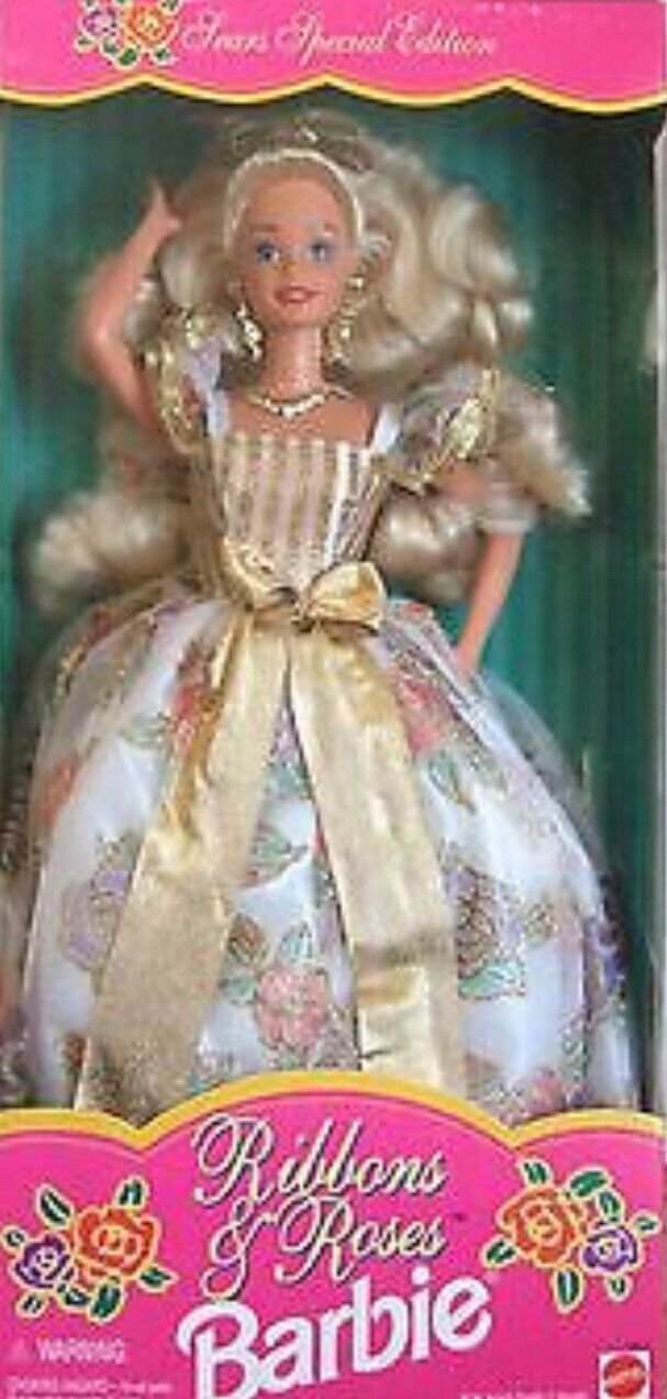 Mattel Ribbons and Roses Barbie Doll 1994 NRFB #13911 Sears Special Edition