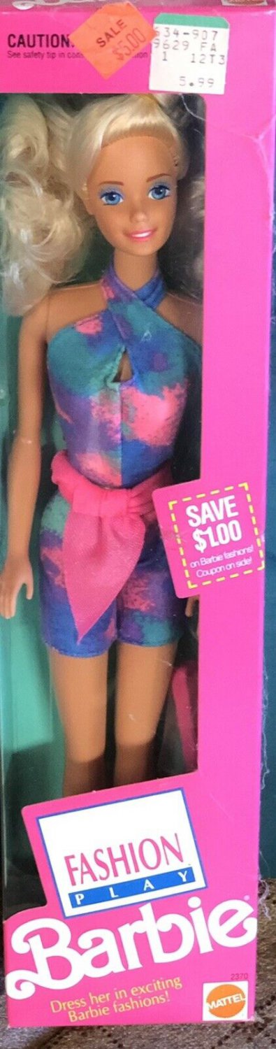 Mattel Fashion Play Barbie Doll 1991 #2370 NFRB Special Edition