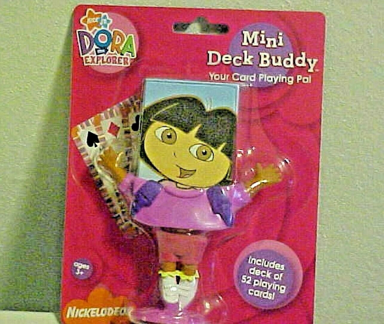Nickelodeon Dora The Explorer Deck Of Cards & Card Holder New in Pkg