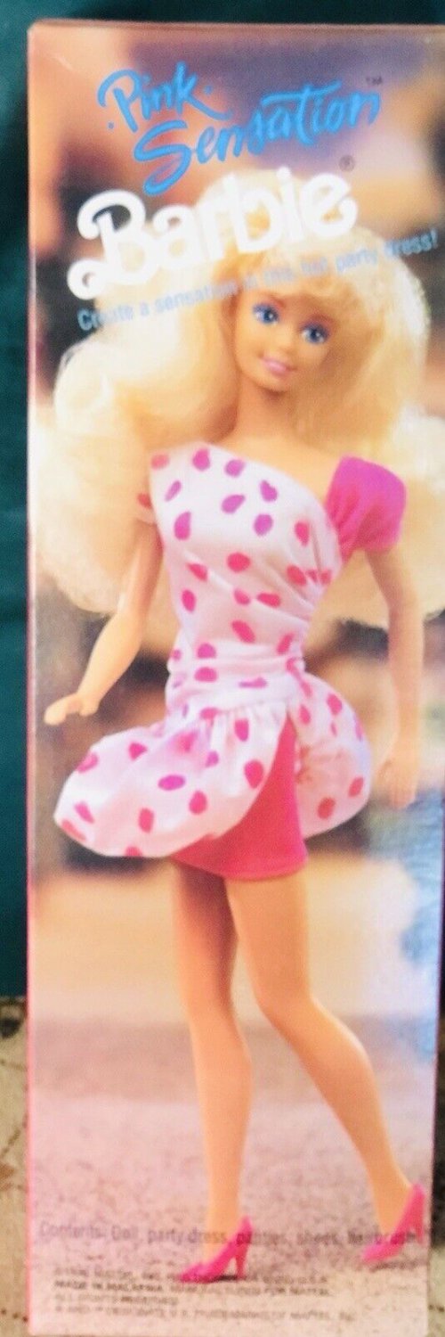 Mattel Pink Sensation Barbie Doll 1990 Special Edition Vintage #5410 NRFB