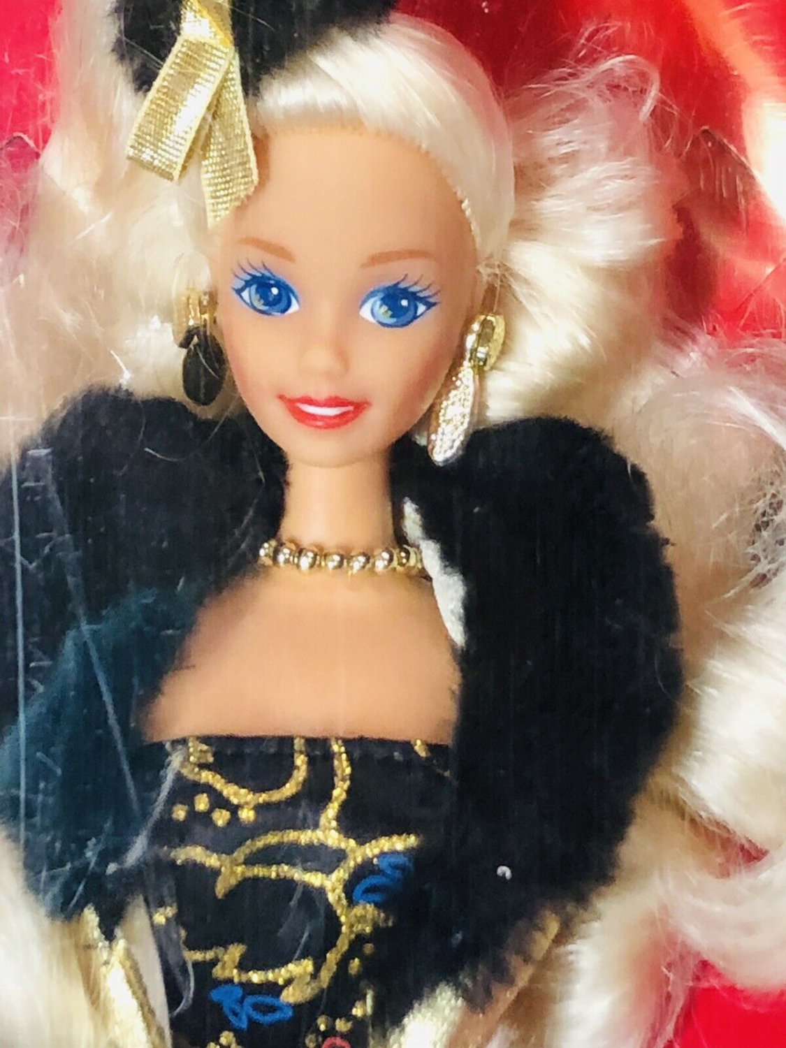 Mattel Golden Winter Barbie Doll 1993 NRFB 10684 Vintage Evening ...