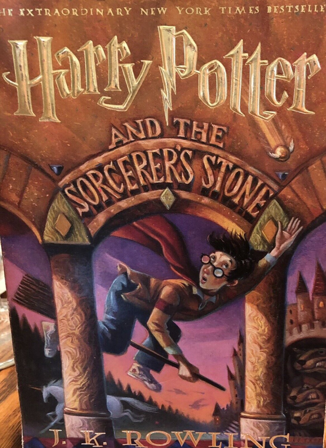 Harry Potter And The Sorcerers Stone Childrens Book JK Rowling Wizardry
