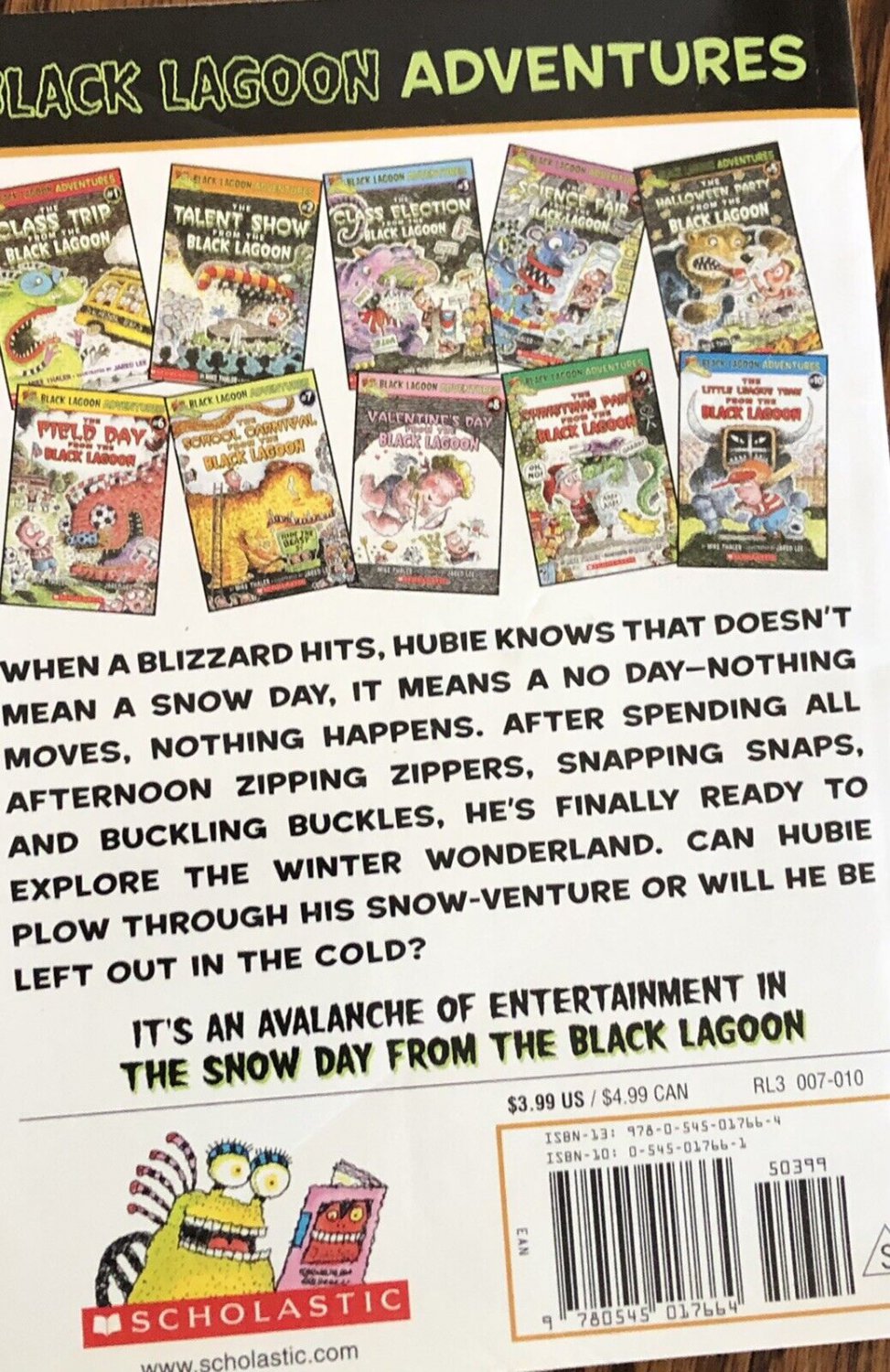 The Snow Day From Black Lagoon Childrens Book Mike Thaler Softcover