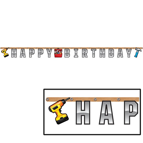 Handyman Happy Birthday Banner