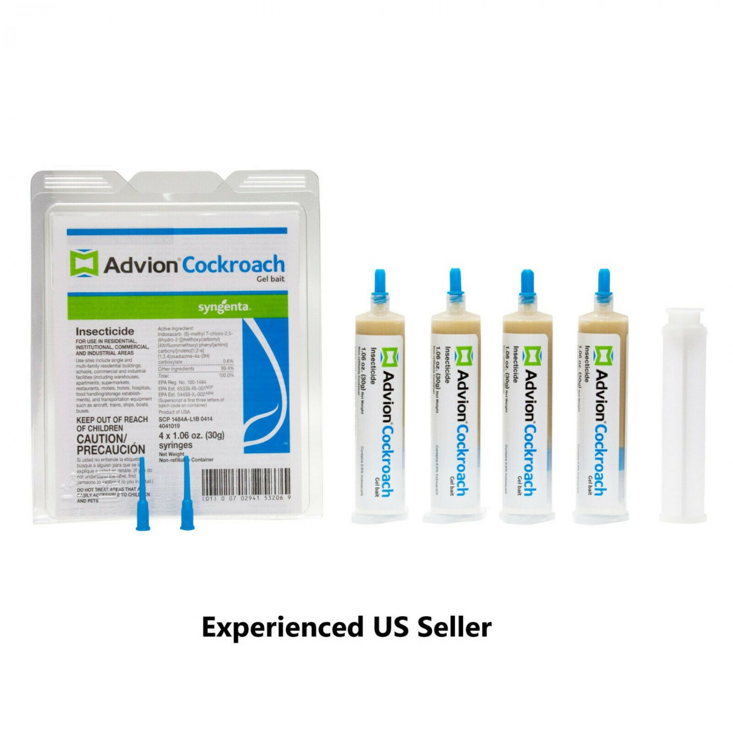 Advion Roach Killer Bait Cockroach Gel Bait (4Tubes / Plunger Tips) NOT ...