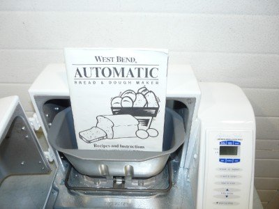West Bend Bread Maker Breadmaker Horizontal Rectangular Machine Bakery ...