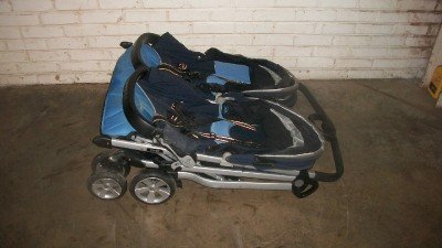 ZOOPER DUETTE SW DOUBLE DUAL TWIN SIDE by SIDE HIGH END FOLDING STROLLER EC