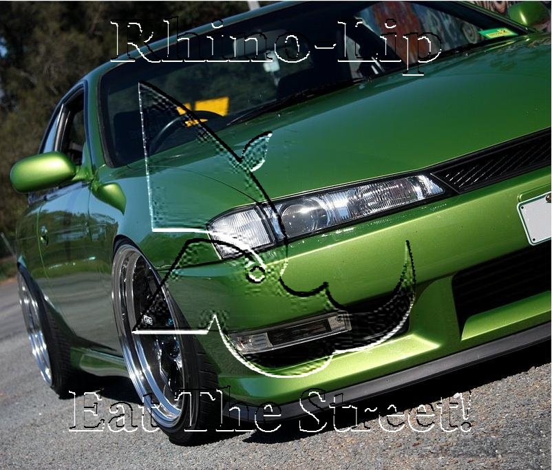 Universal Flex USA Rubber Front Bumper Chin Lip Spoiler Splitter Trim ...