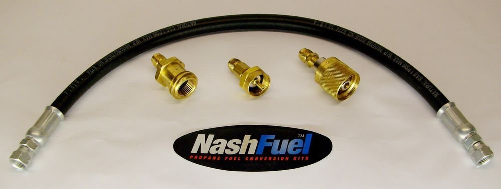 PROPANE ADAPTER KIT SYSTEM COUPLER TANK GRILL BBQ RV FORKLIFT LPG 1LB ...