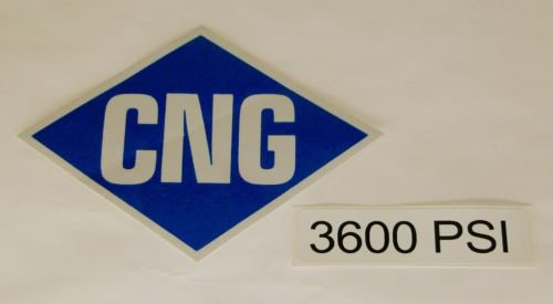 CNG 3600 DECAL LABEL STICKER EMBLEM SAFETY WARNING COMPRESSED NATURAL ...
