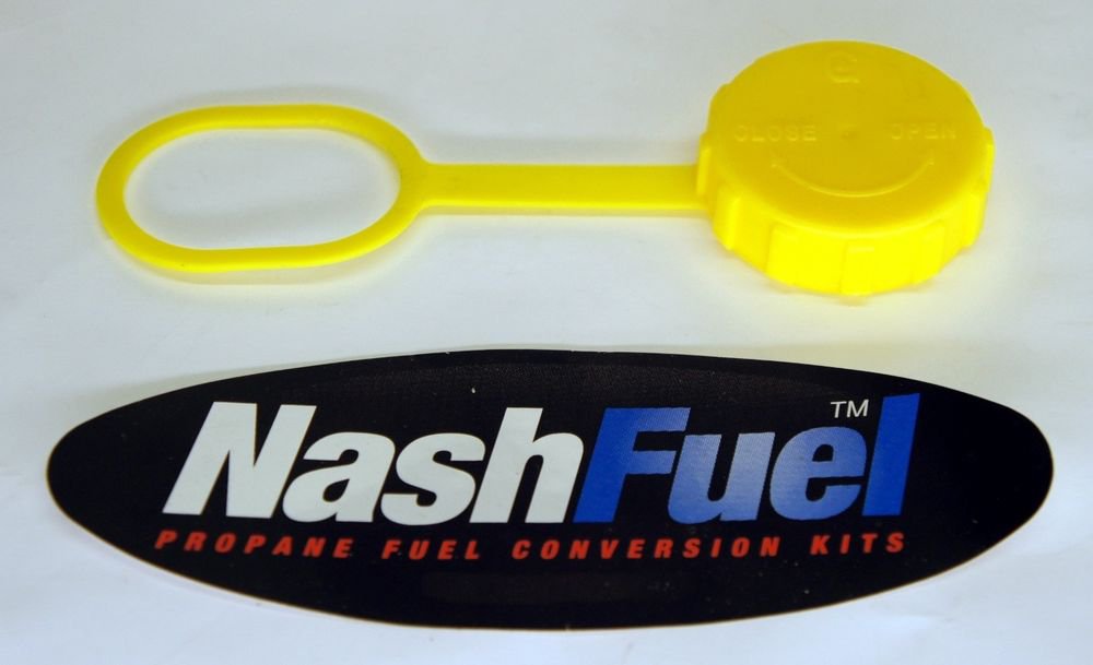 PROPANE TANK 1-3/4" ACME FILL VALVE CAP PLASTIC TETHER FORKLIFT ...